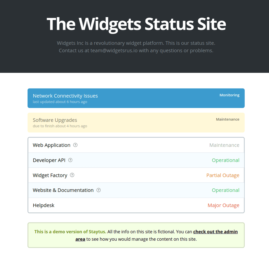 10 Best Free & Open Source Status Page Tools - Instatus blog