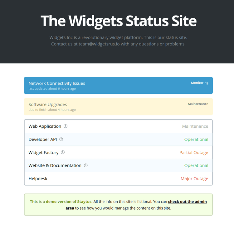 10 Best Free & Open Source Status Page Tools - Instatus blog