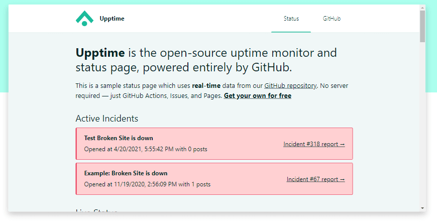 Instatus – 10 Best Free & Open Source Status Page Tools – Instatus Blog