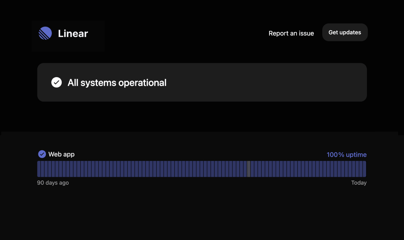 Instatus - Get a quick & beautiful status page!