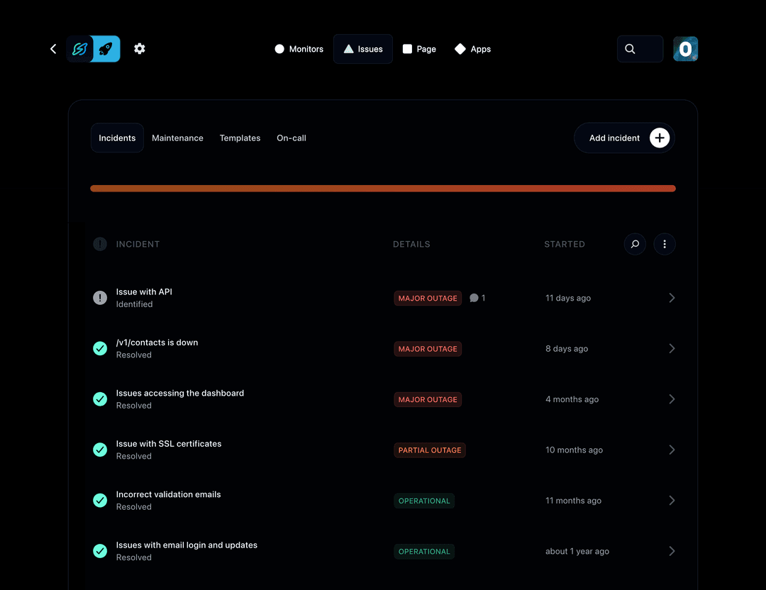 Get started with Incident Response – Instatus Help