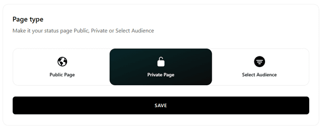 Get started with private status pages – Instatus Help