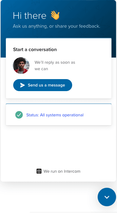 Add an Instatus Intercom widget - Instatus Help