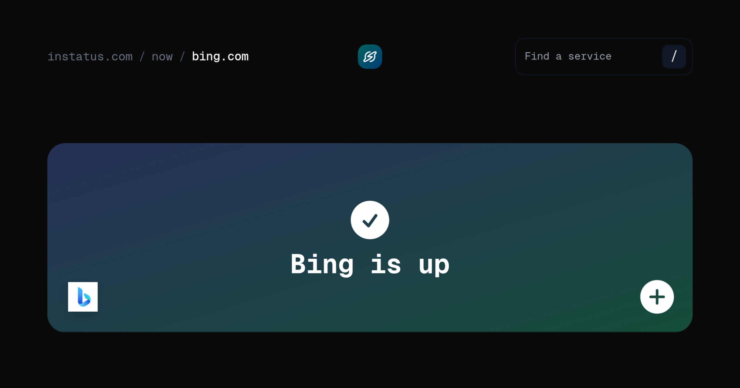O Bing está desativado? · now/bing.com – Instatus Now