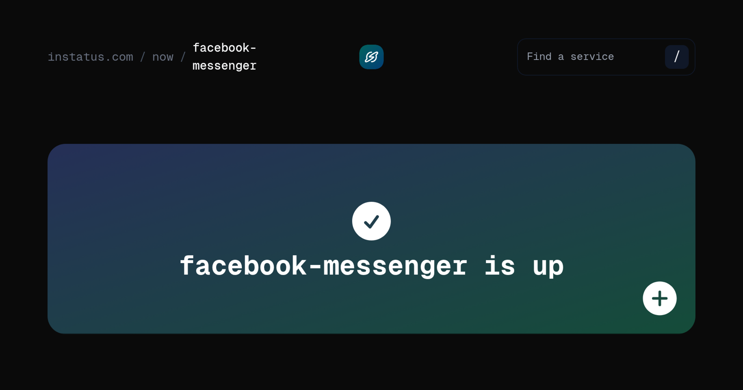 Is facebook-messenger down? · now/facebook-messenger – Instatus Now