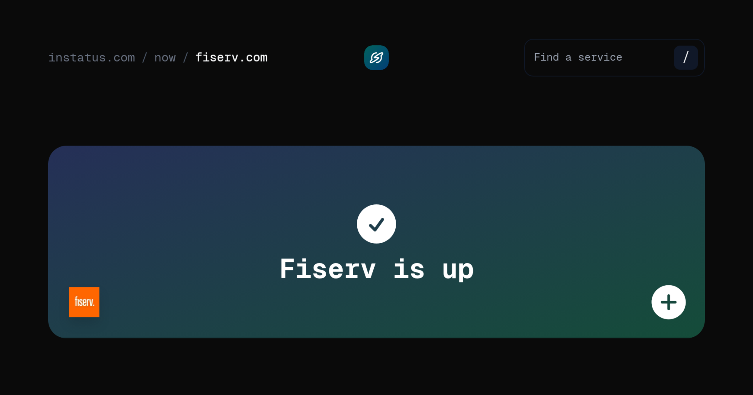 Is Fiserv down? · now/fiserv.com – Instatus Now