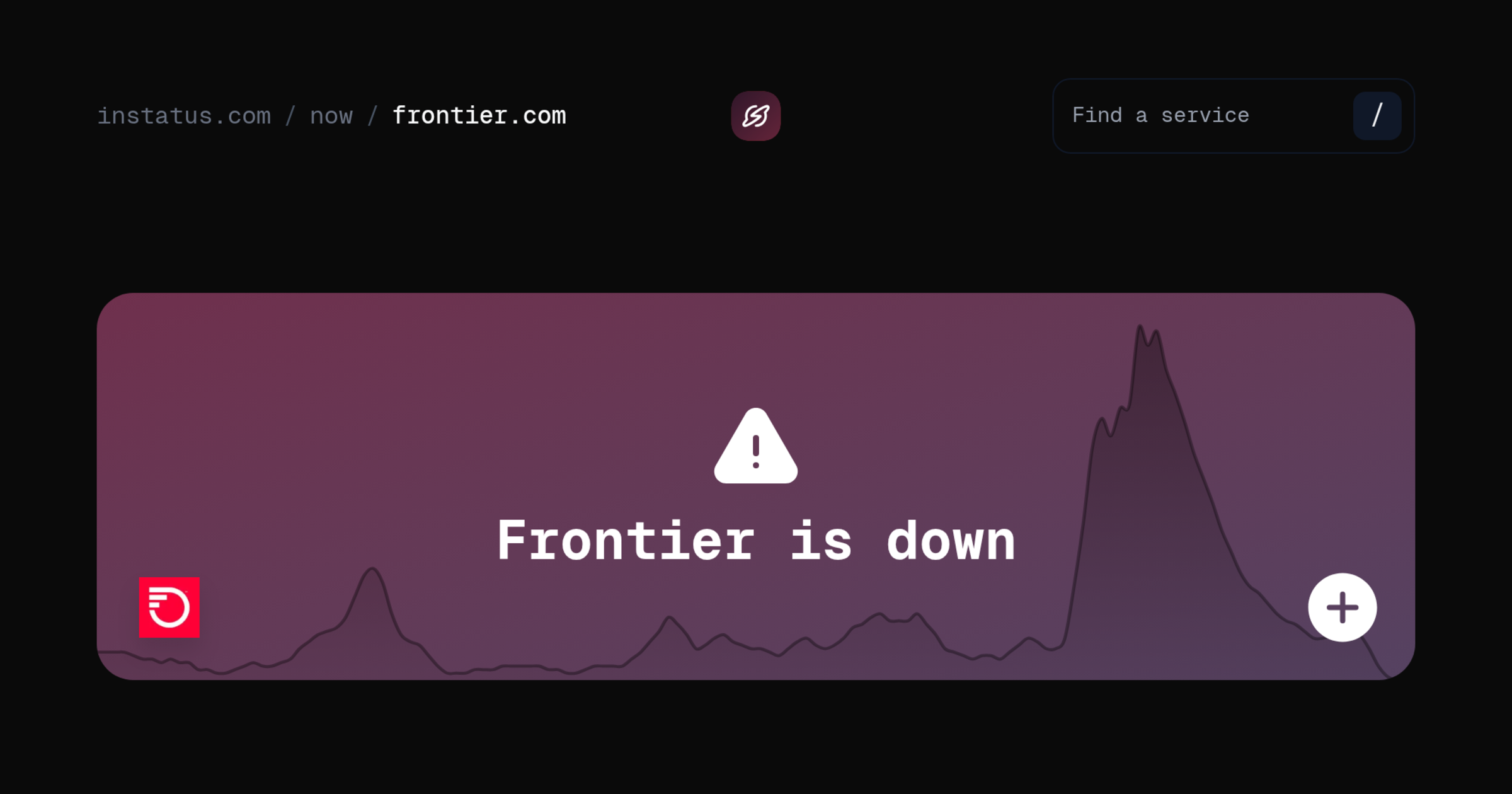 Is Frontier down? · now/frontier.com – Instatus Now