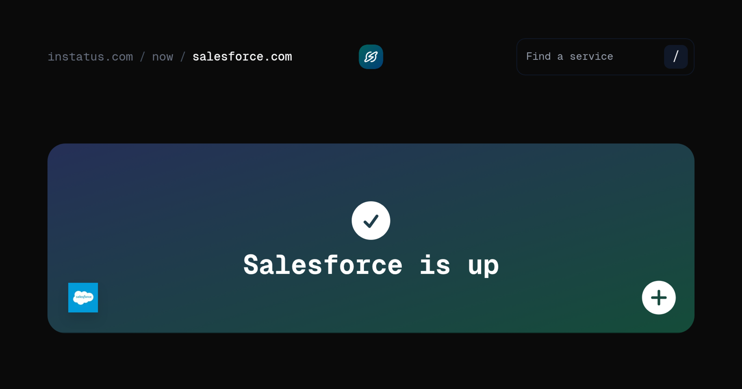 Is Salesforce down? · now/salesforce.com – Instatus Now